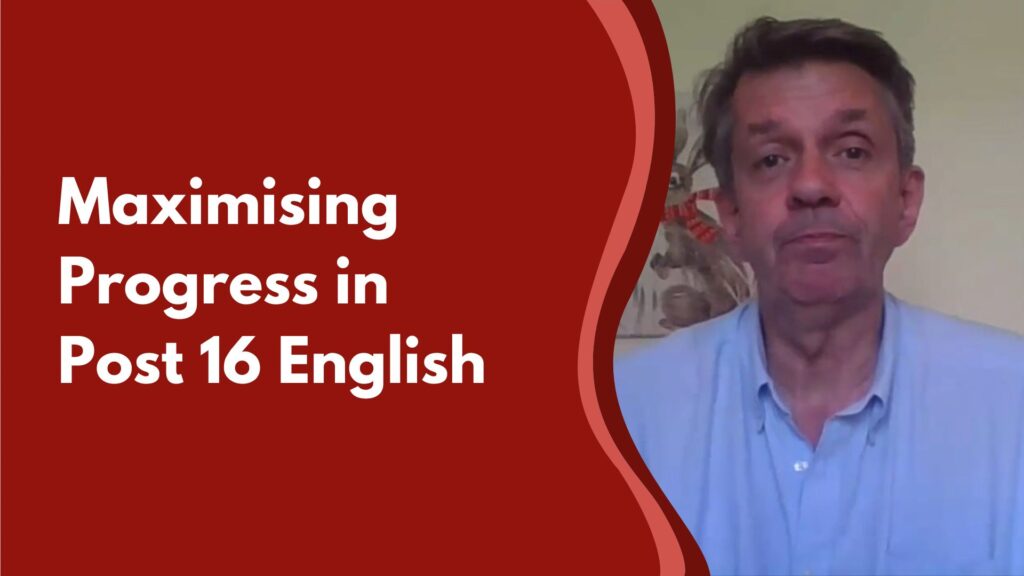 Maximising Progress in Post 16 English - Building Confidence in Reading ...